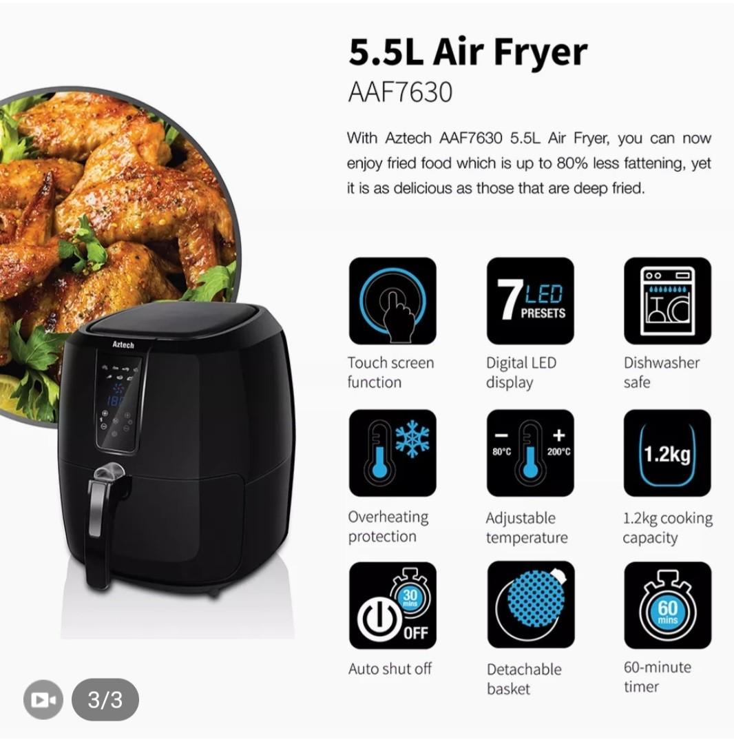 Aztech Air Flyer, TV & Home Appliances, Kitchen Appliances, Fryers on Carousell