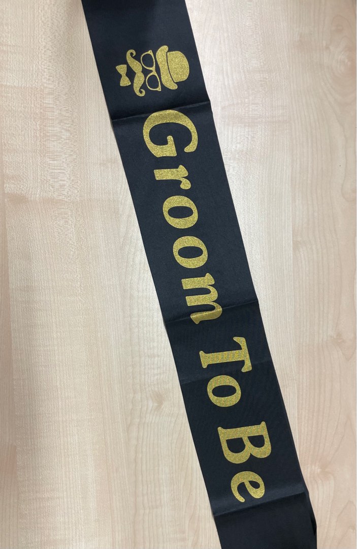 Bachelor sash Groom to be sash, Hobbies & Toys, Stationery & Craft ...