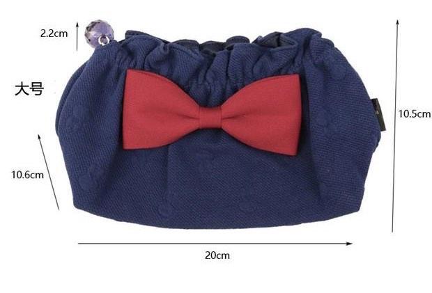 BN Korean Red Ribbon Makeup Pouch, Beauty & Personal Care, Face, Makeup ...