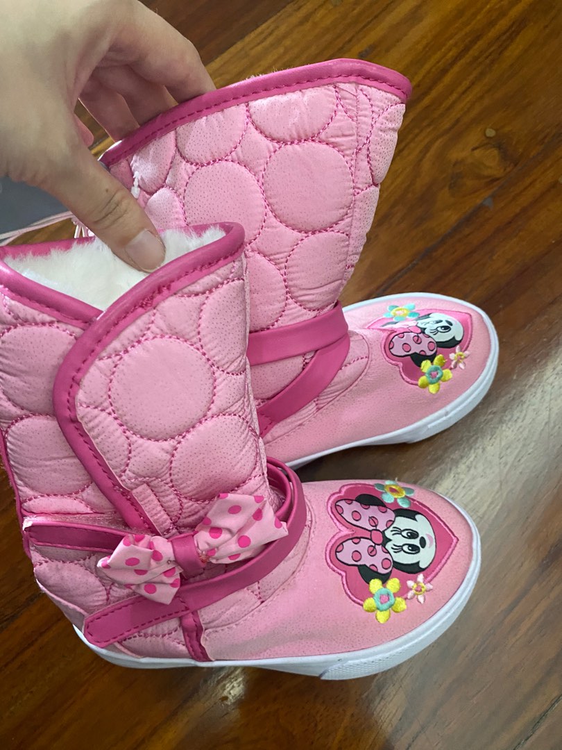 BNWT: Disney Minnie Mouse Boots for kids, Babies & Kids, Babies & Kids ...