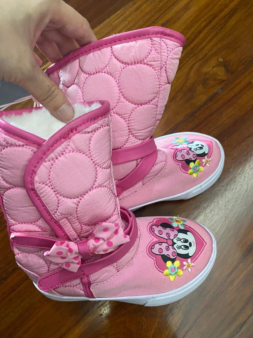 BNWT: Disney Minnie Mouse Boots for kids, Babies & Kids, Babies & Kids ...