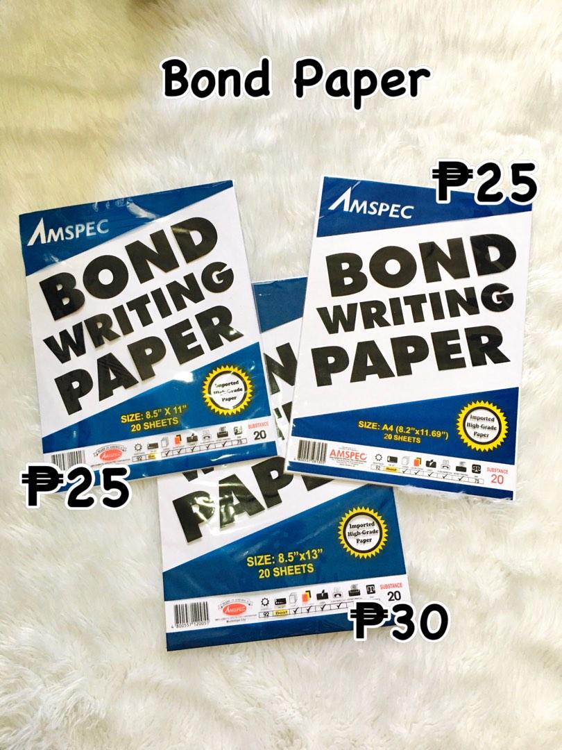 Bond Paper, Hobbies & Toys, Stationary & Craft, Stationery & School ...