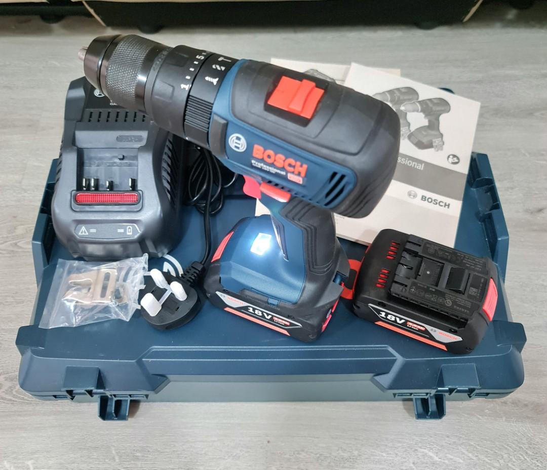 Bosch Professional Cordless Impact Drill/Driver GSB 18V-50 Set ...