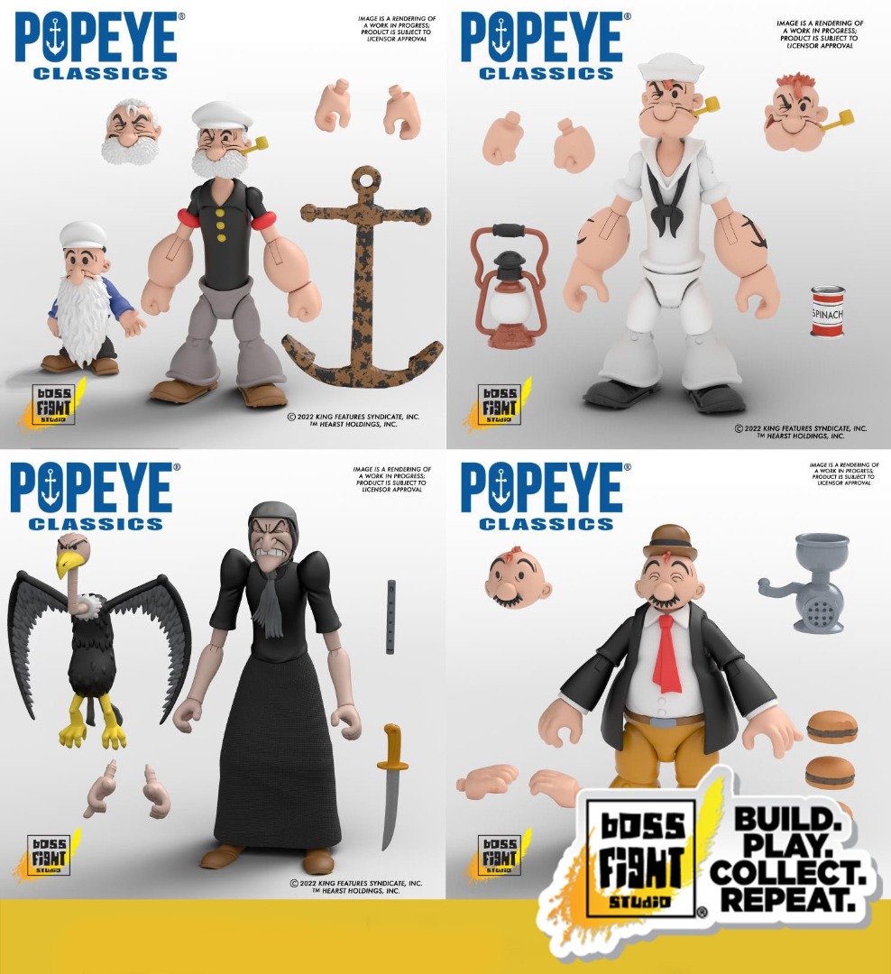 Boss Fight Studio : POPEYE CLASSICS Wave 2, Hobbies & Toys, Toys & Games on Carousell
