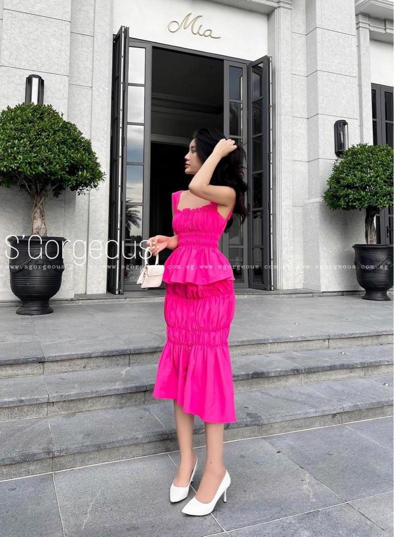 BRAND NEW S GORG PINK DRESS set, Women's Fashion, Dresses & Sets, Sets ...