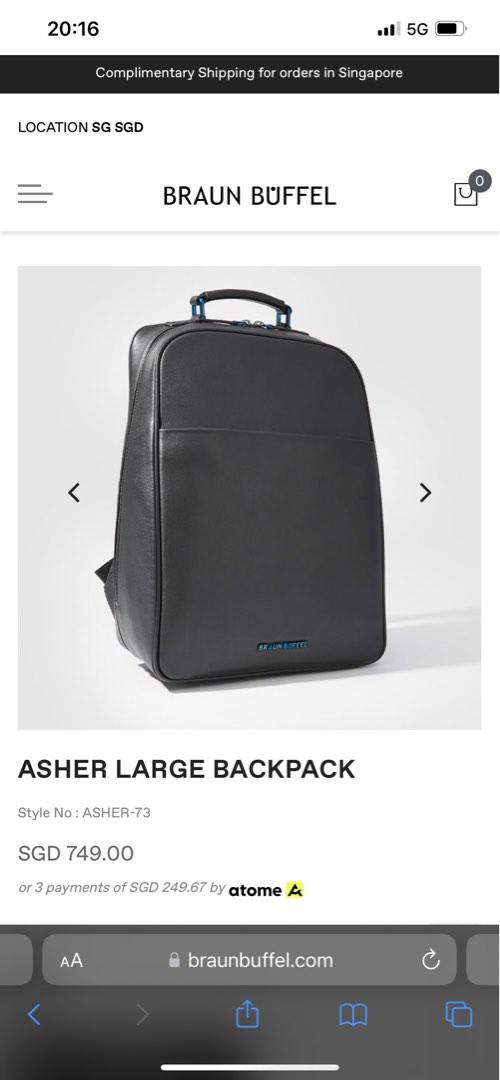 Braun buffel leather backpack, Luxury, Bags & Wallets on Carousell