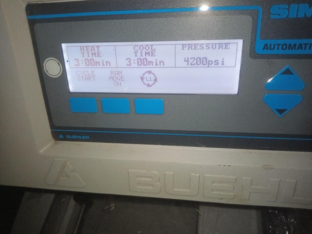 Buehler 20-1415 Simplimet 1000 Metallurgical Mounting Press Stock ...