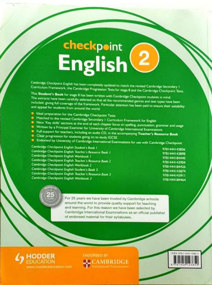 Cambridge checkpoint English 2, Hobbies & Toys, Books & Magazines ...
