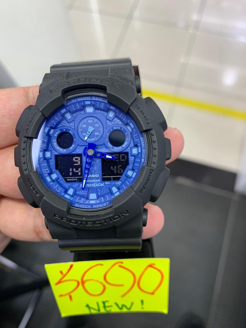 CASIO GA-100 SERIES DIGITAL ANALOG G-SHOCK GA-100BP-1ADR 旺角先達廣場實體店交收 ...