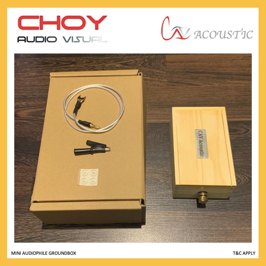 Cav Acoustic Slim Audiophile Ground Box with Silver Grounding Cable X ...