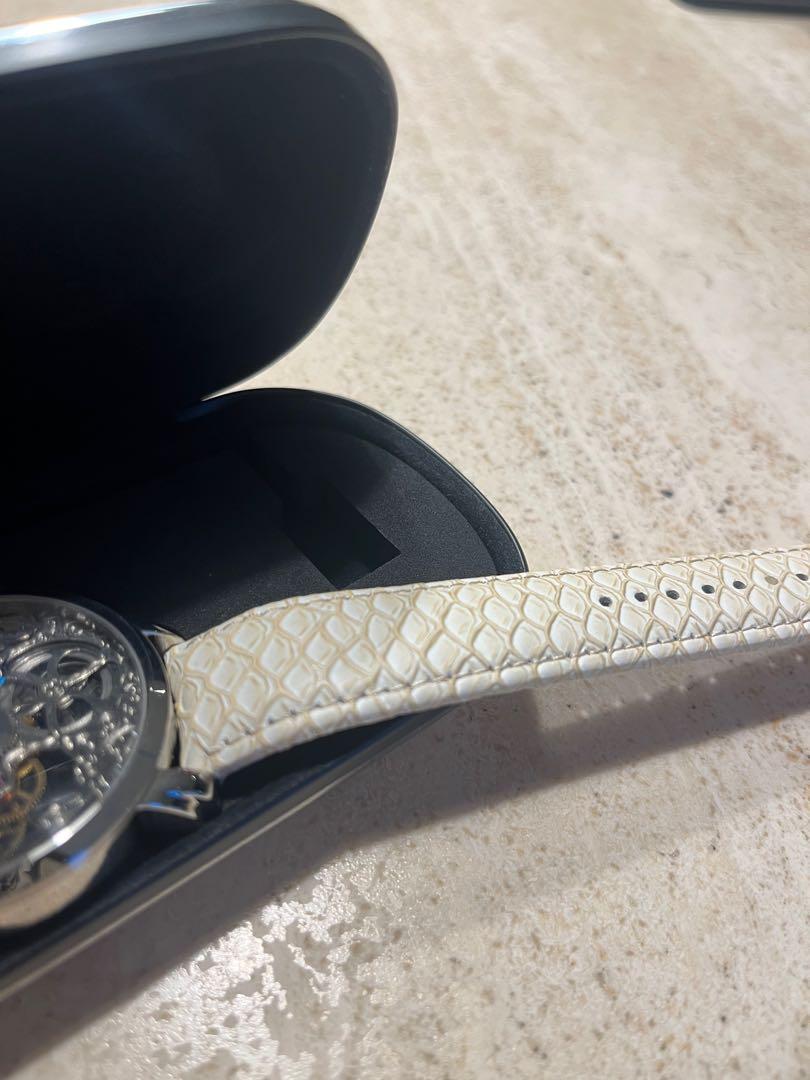 Chenevard skeleton watch analog| with casing, Luxury, Watches on Carousell