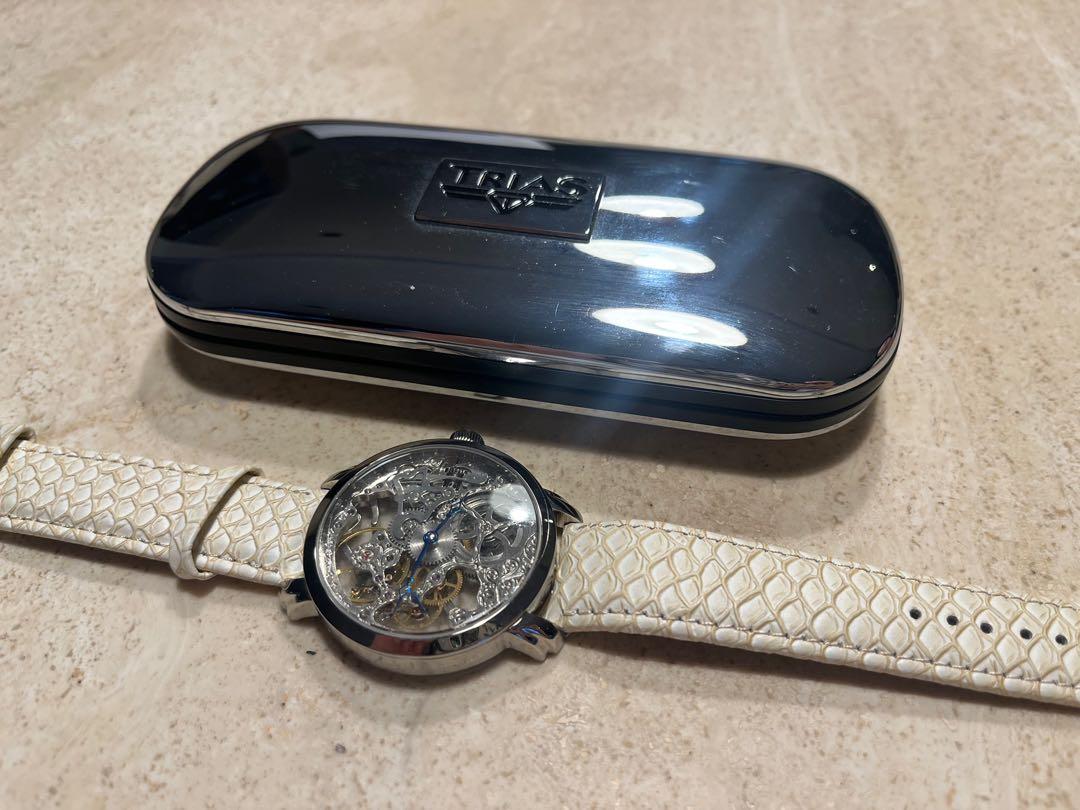 Chenevard skeleton watch analog| with casing, Luxury, Watches on Carousell