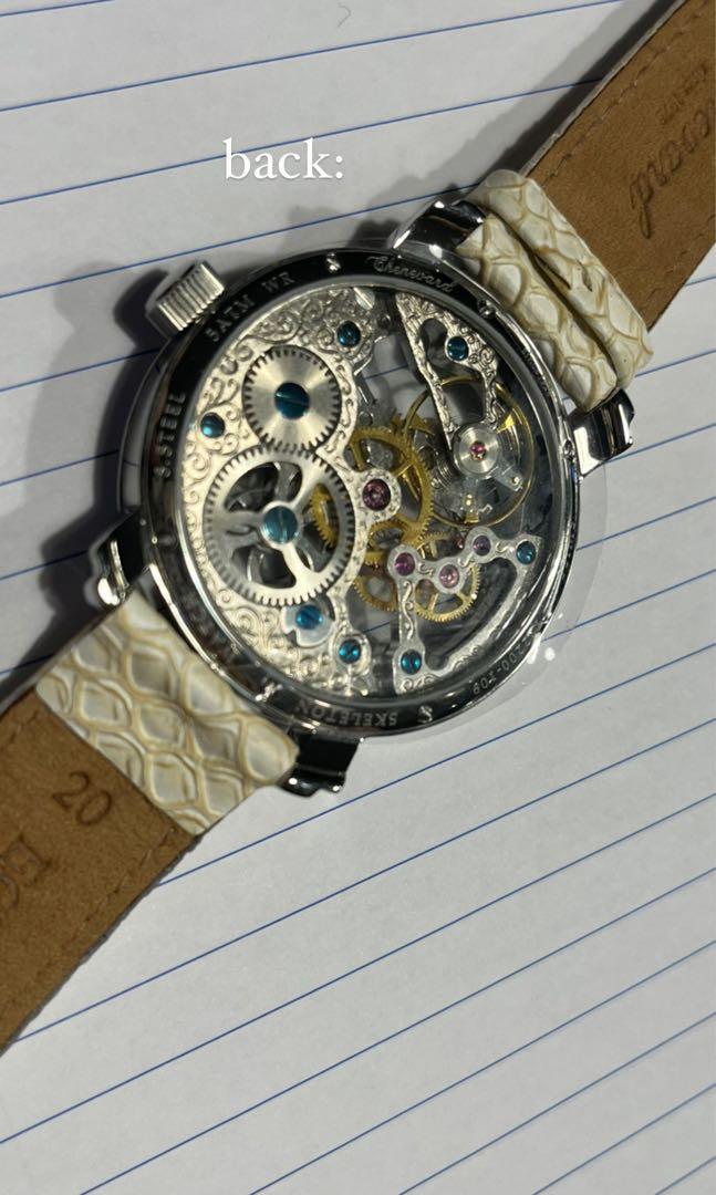 Chenevard skeleton watch analog| with casing, Luxury, Watches on Carousell