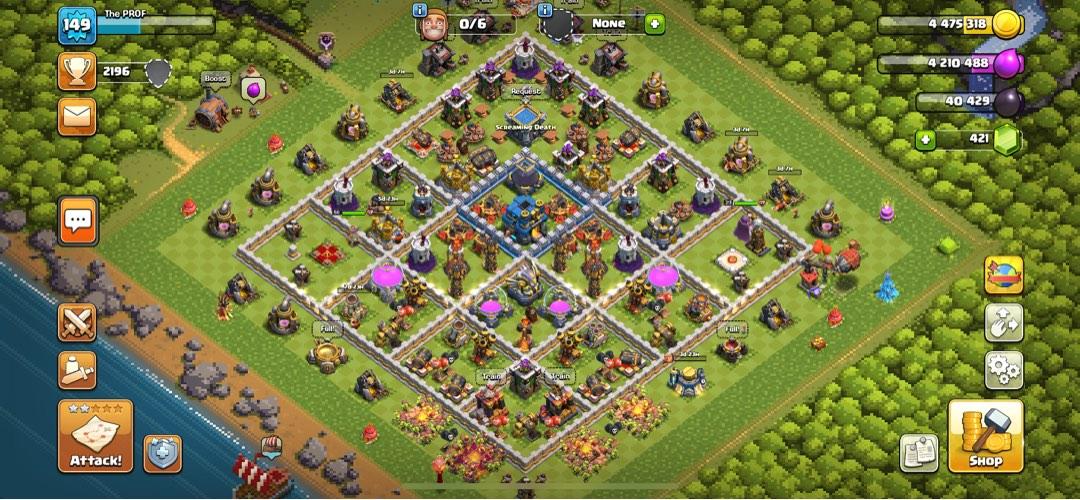 Clash of Clans Town Hall 12 Account, Video Gaming, Gaming Accessories ...