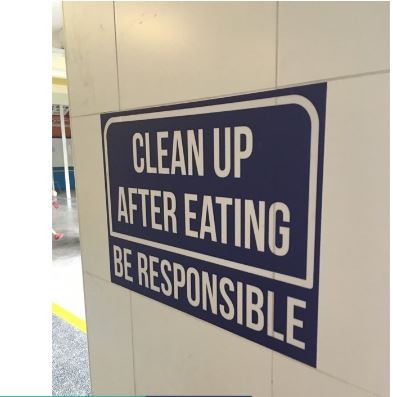 Clean Up After Eating Sticker, Furniture & Home Living, Outdoor ...