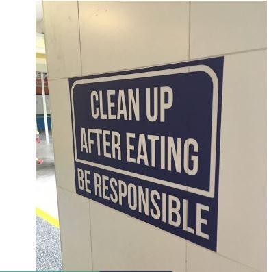 Clean Up After Eating Sticker, Furniture & Home Living, Outdoor ...