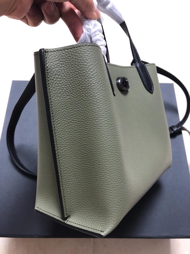 COACH counter Willow Tote series, full leather tote bag, Women's ...