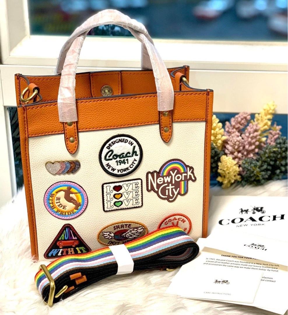 Coach Pride Patches Tote, Women's Fashion, Bags & Wallets, Tote Bags on ...