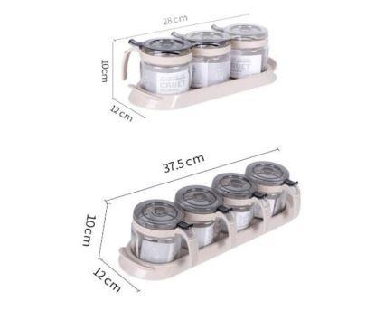 Condiment Jar Stand with Jars included (1SET), Furniture & Home Living ...