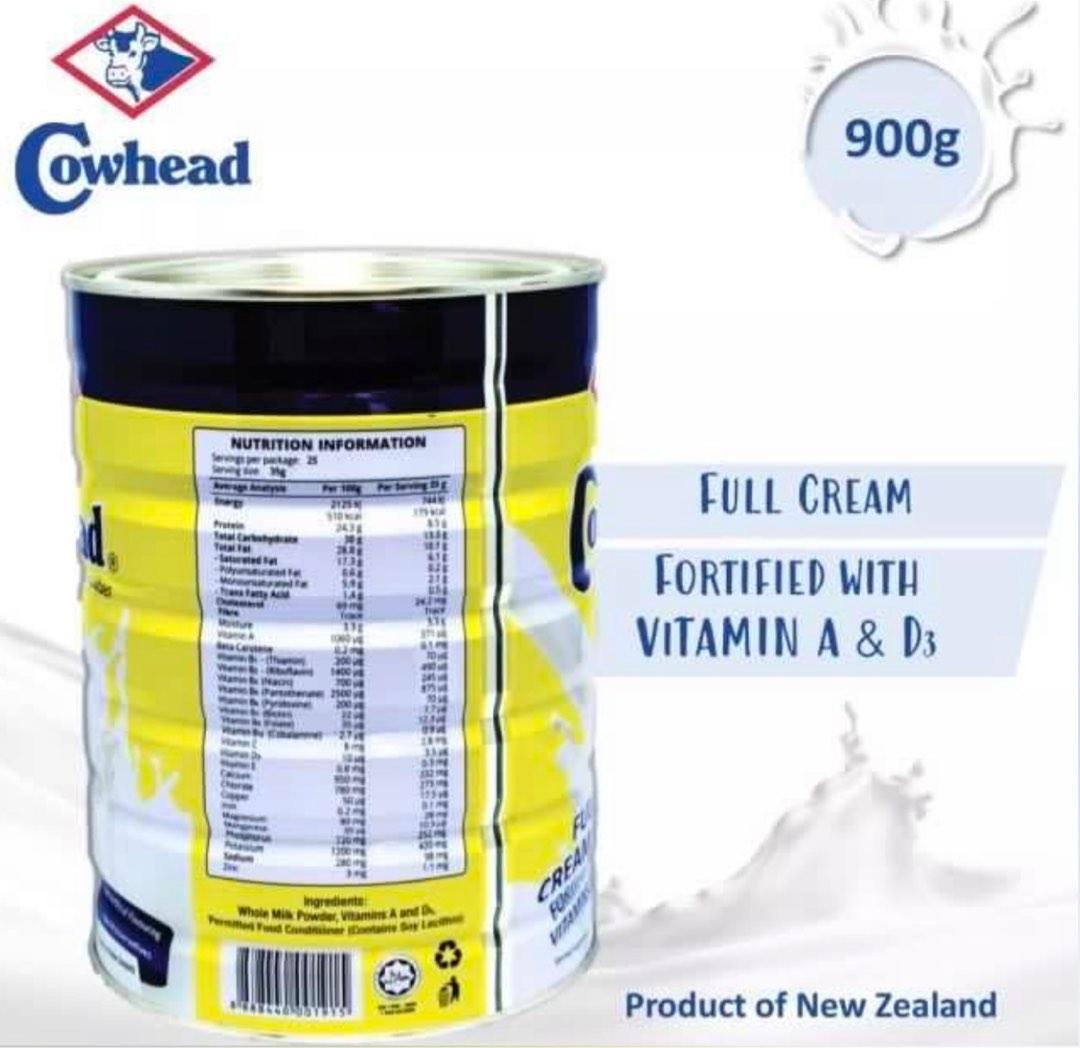 Cowhead Milk powder 900g, Food & Drinks, Other Food & Drinks on Carousell