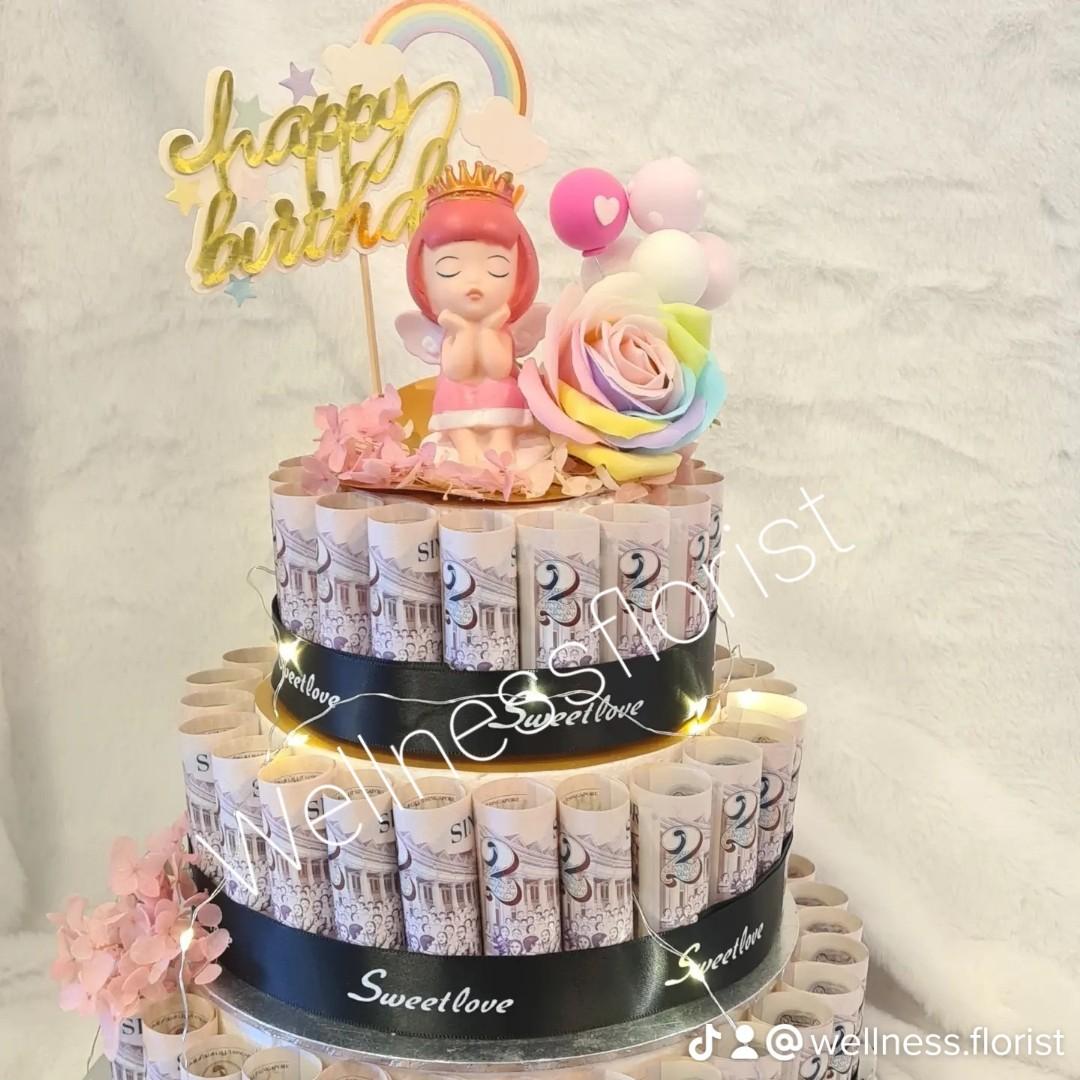 Creative Money Cake (Birthday | Valentine's day |Mother's day ...