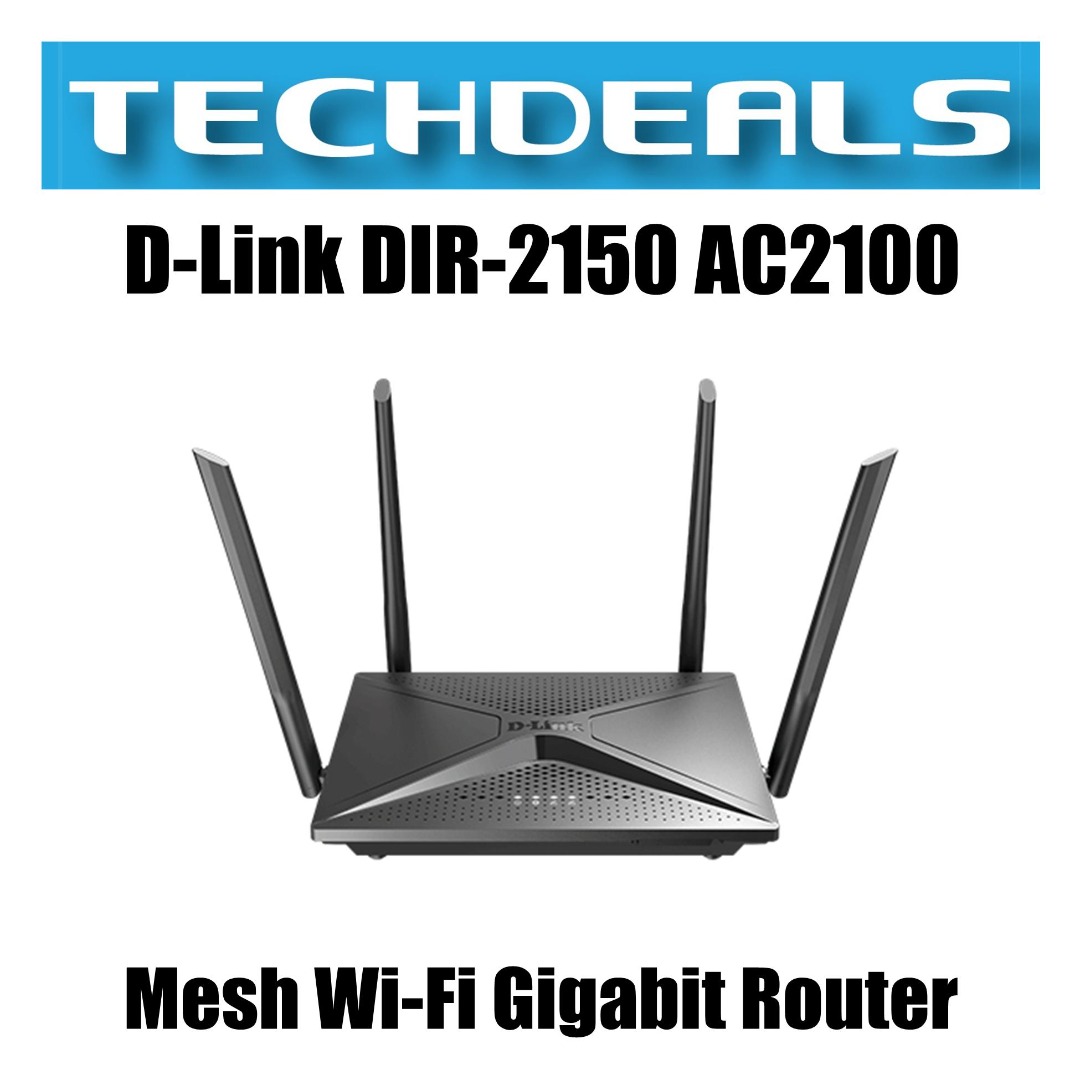 D-Link DIR-2150 AC2100 Mesh Wi-Fi Gigabit Router, Computers & Tech ...