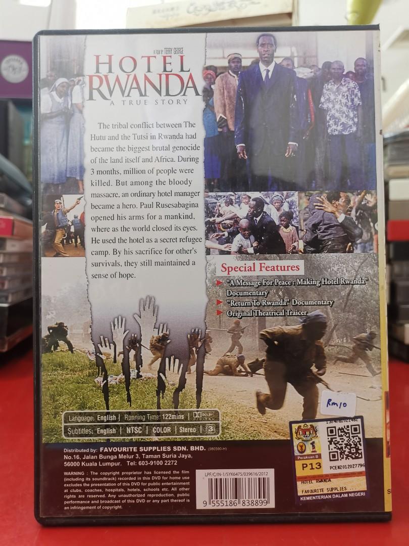 (DVD) HOTEL RWANDA A TRUE STORY, Hobbies & Toys, Music & Media, CDs ...