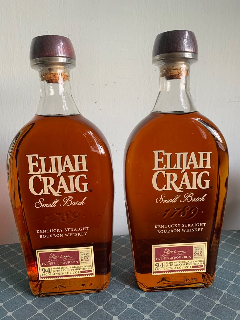 Elijah Craig / Bourbon / Whiskey, Food & Drinks, Alcoholic Beverages on ...
