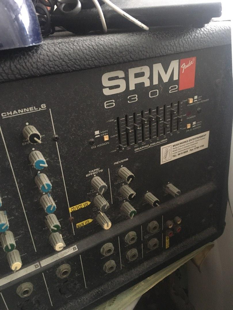 Fender power mixer SRM6302, Hobbies & Toys, Music & Media, Music ...