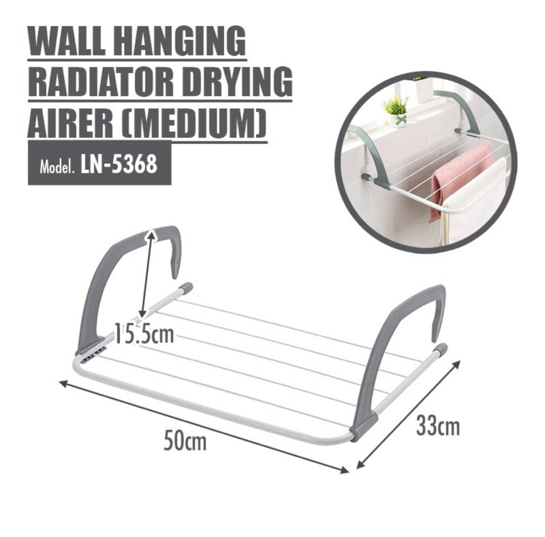 Flexible wall/balcony drying rack, Furniture & Home Living, Home ...