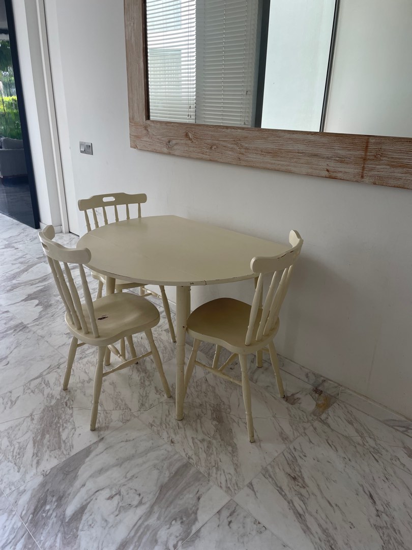 Free foldable table plus 4 chairs, available from 10th October ...