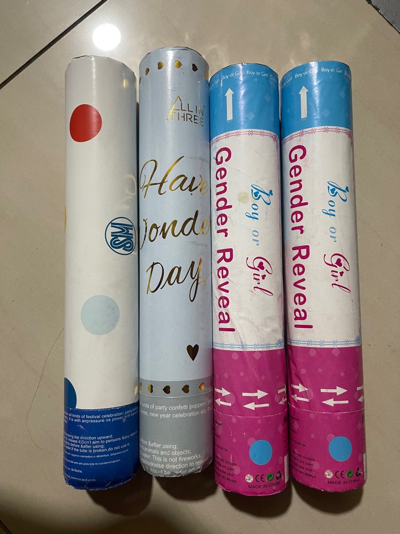Gender Reveal Popper, Hobbies & Toys, Stationary & Craft, Occasions ...