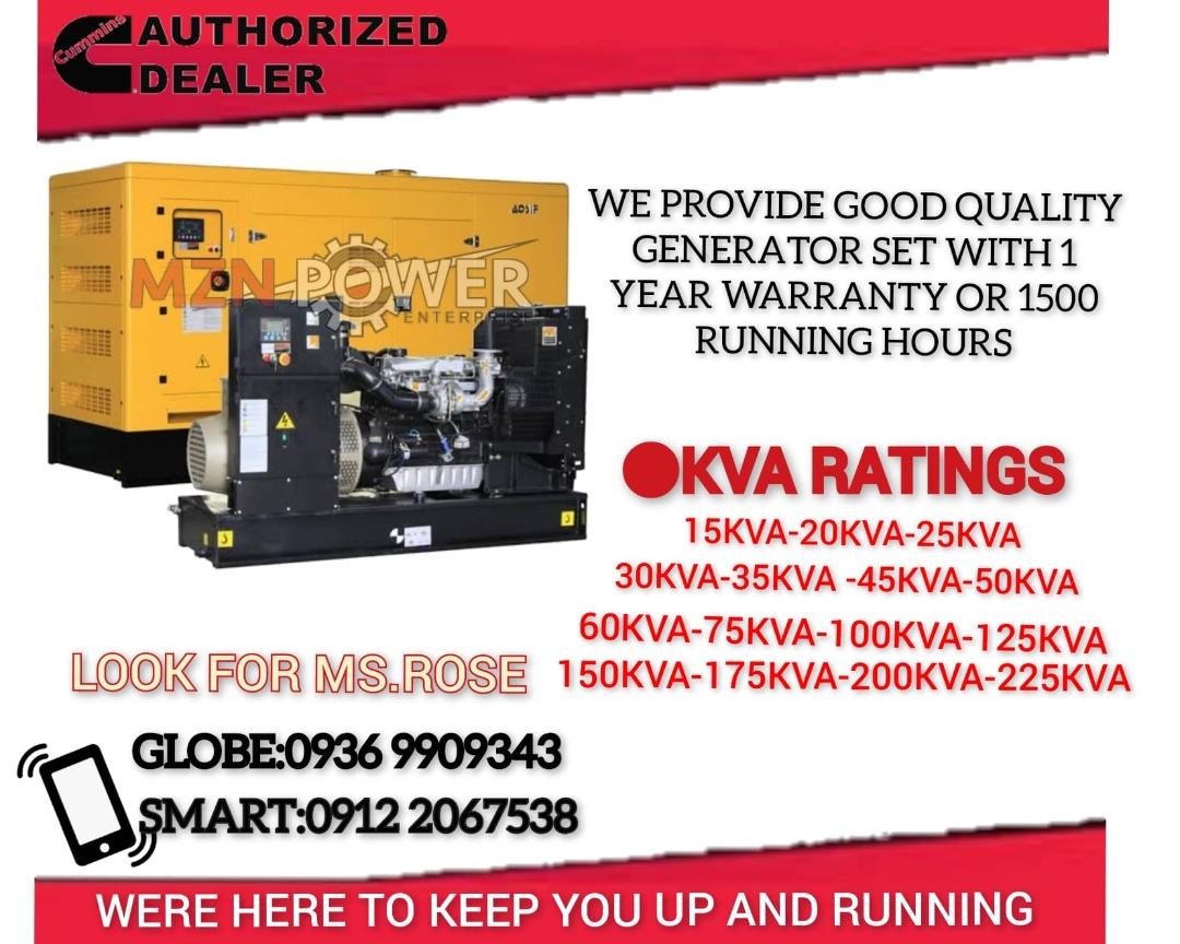 Generator Set 15kva 25kva 45kva 65kva 100kva 200kva 300kva 400kva ...