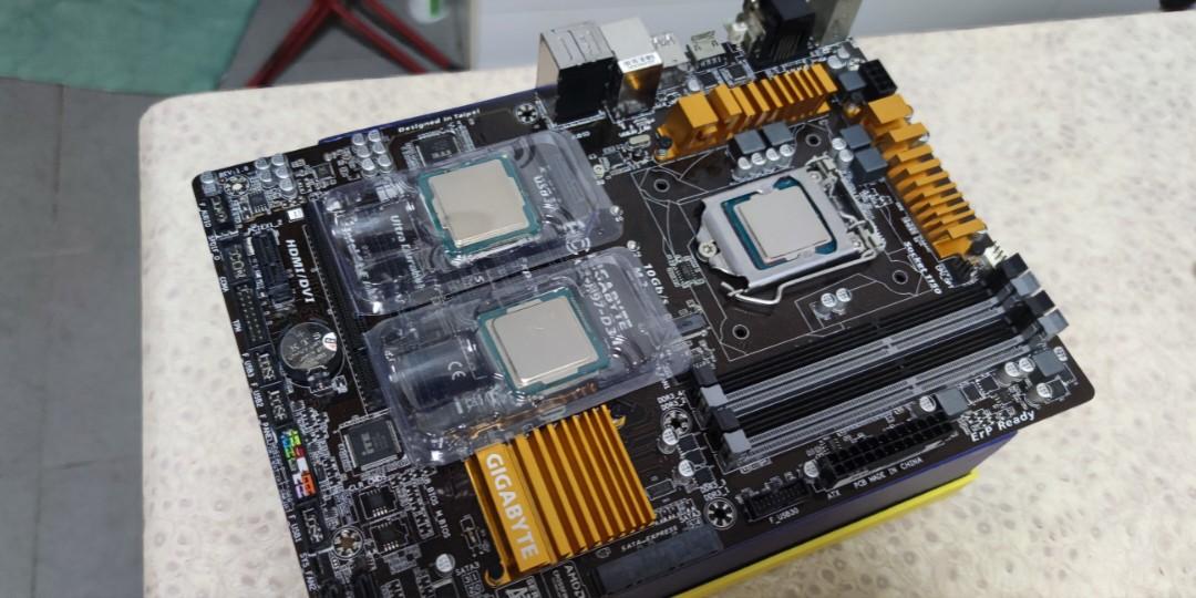 Gigabyte GA-H97-D3H + CPU + HSF, Computers & Tech, Parts & Accessories ...