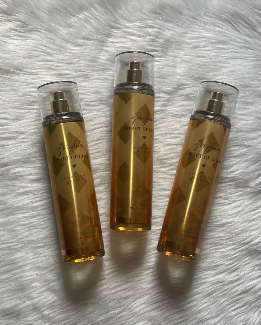 GINGHAM HEART OF GOLD BATH AND BODY WORKS MIST, Beauty & Personal Care ...