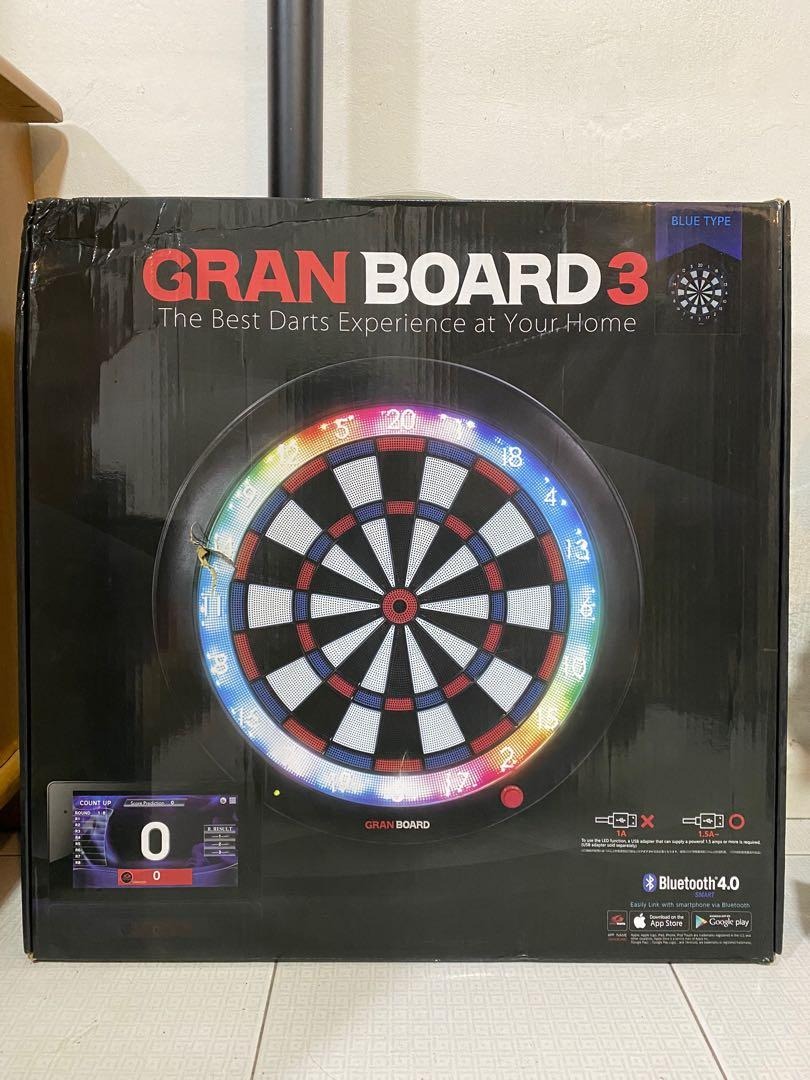 Granboard 3 with stand & FREE steeltip board, Hobbies & Toys, Toys ...