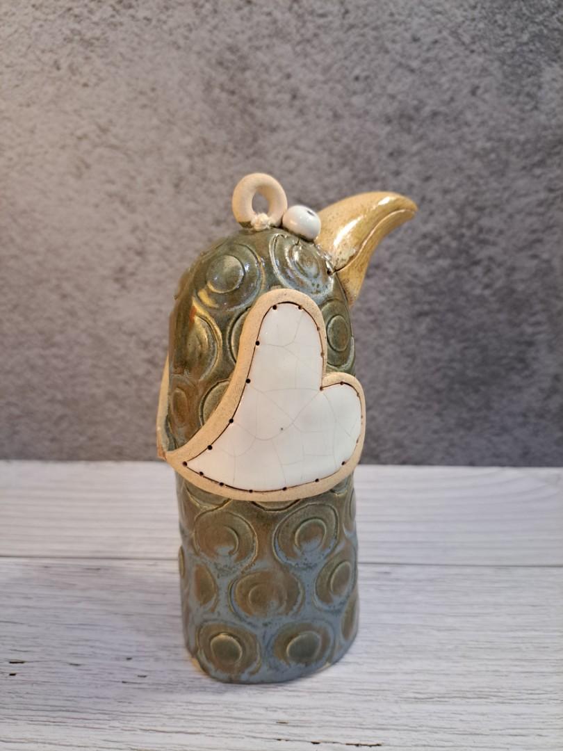 Handmade Retro Ceramic Funny Bird Wind Chime, Hobbies & Toys ...