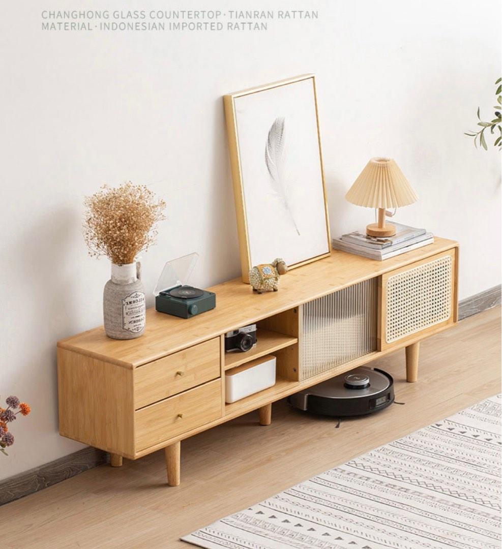 Japanese style rattan TV consoles set bto furniture , Furniture & Home ...