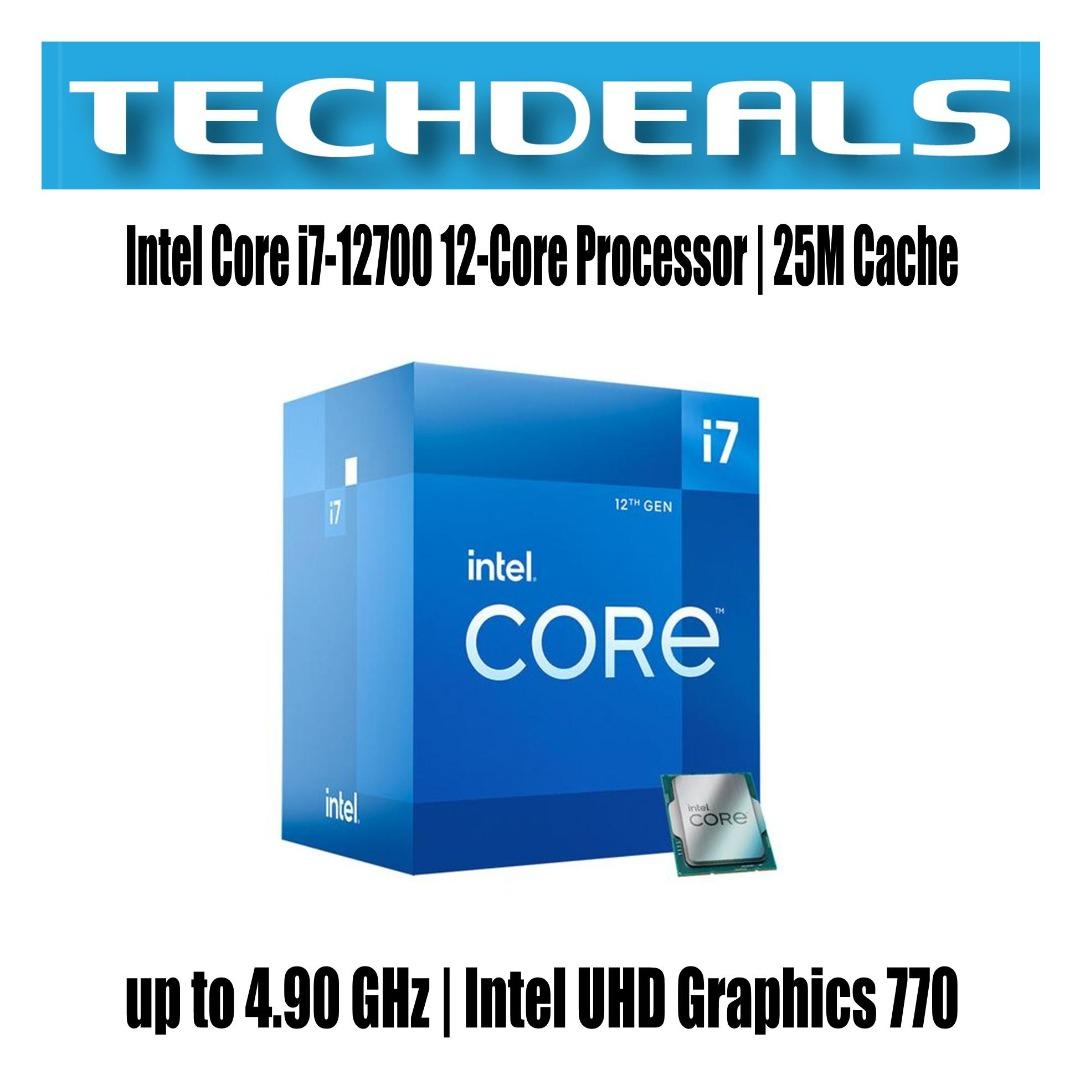 Intel Core i7-12700 12-Core Processor | 25M Cache | up to 4.90 GHz | Intel UHD Graphics 770 ...