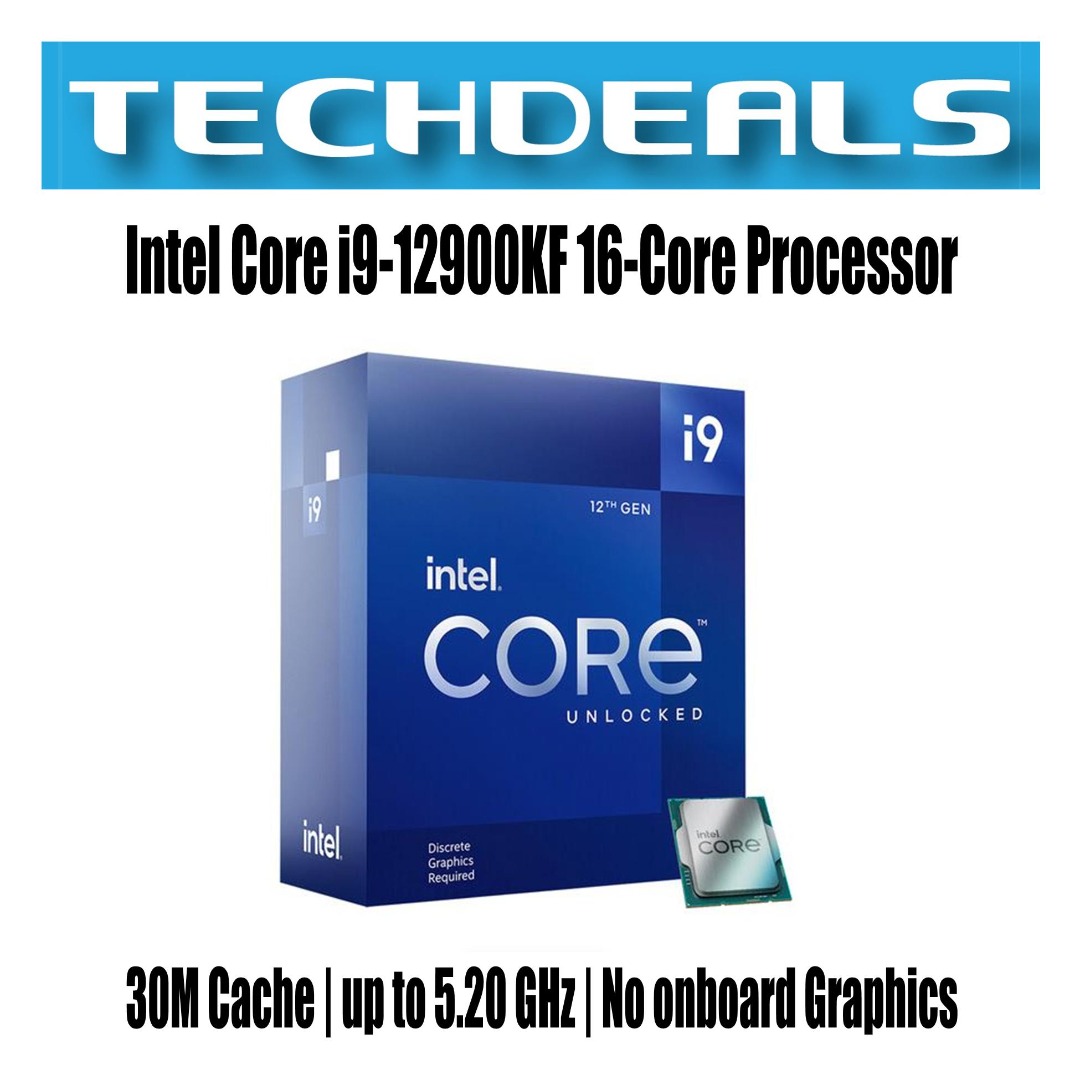Intel Core i9-12900KF 16-Core Processor | 30M Cache | up to 5.20 GHz | No onboard Graphics on ...