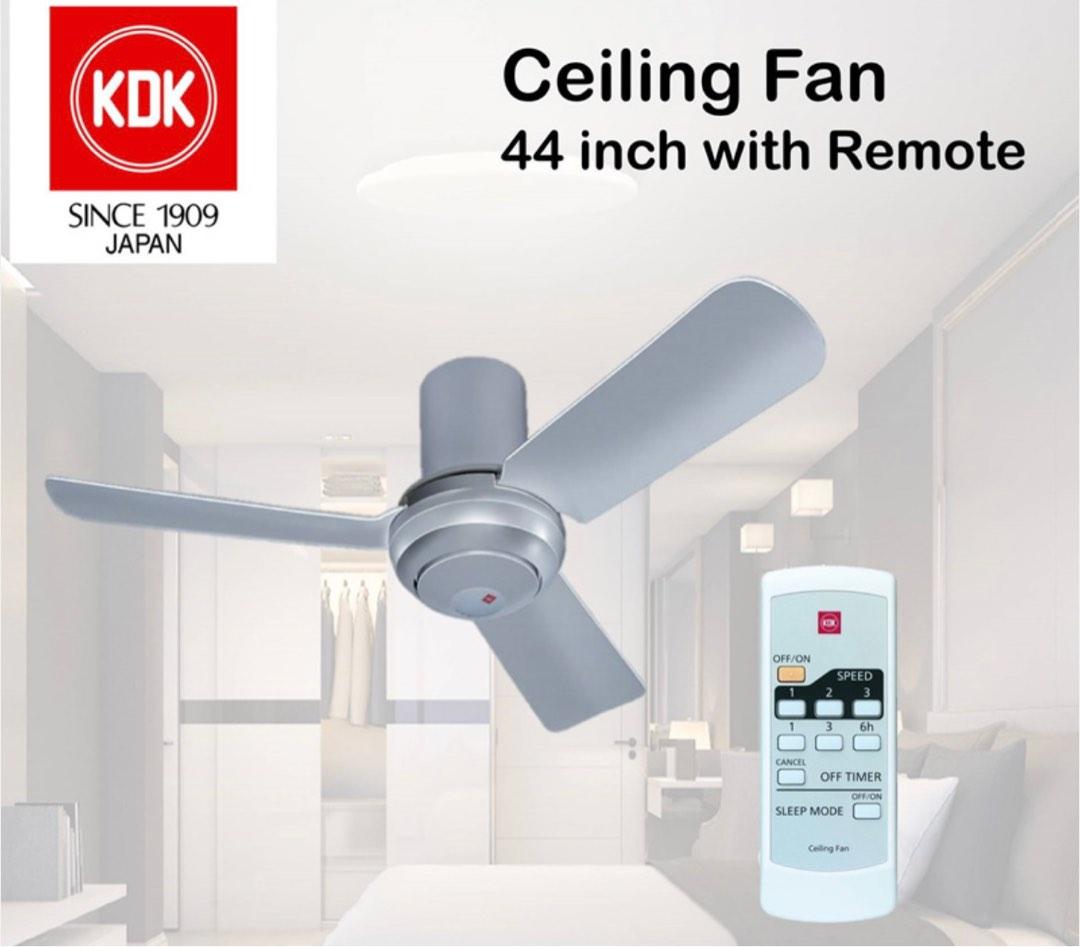 KDK Ceiling Fan M11SU, Furniture & Home Living, Lighting & Fans, Fans ...