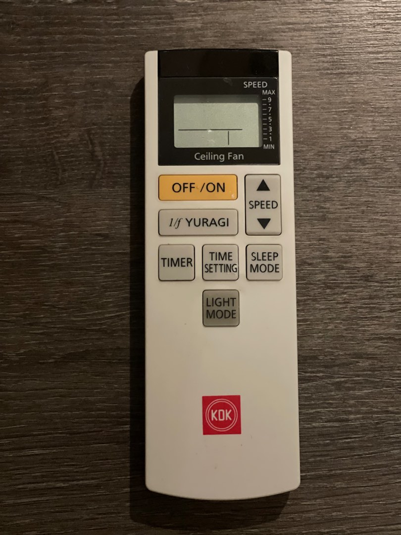 KDK Ceiling Fan Remote Control U48FP, Furniture & Home Living, Lighting ...