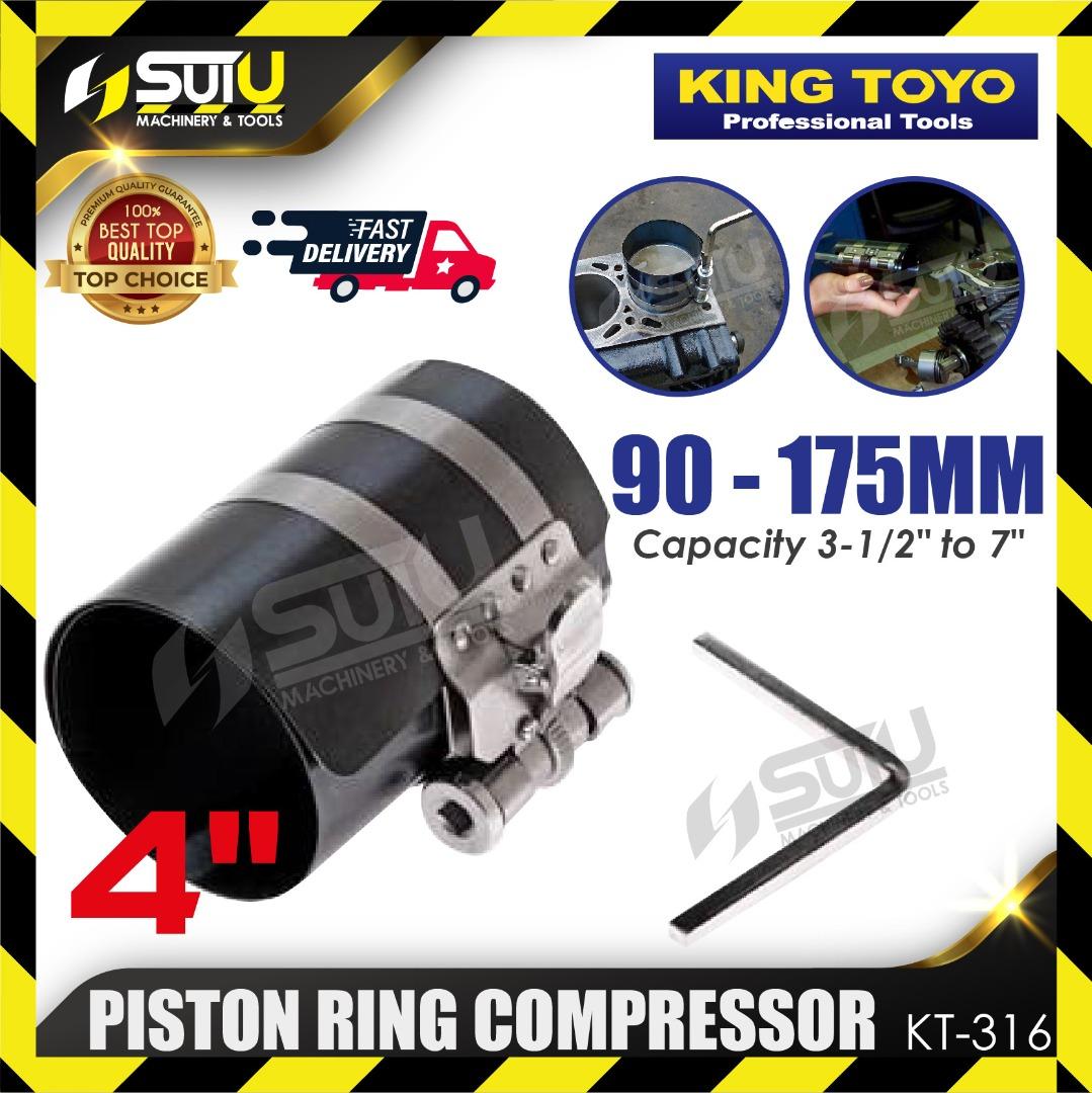 KING TOYO KT-316 4" Piston Ring Compressor (90-175MM), Auto Accessories ...