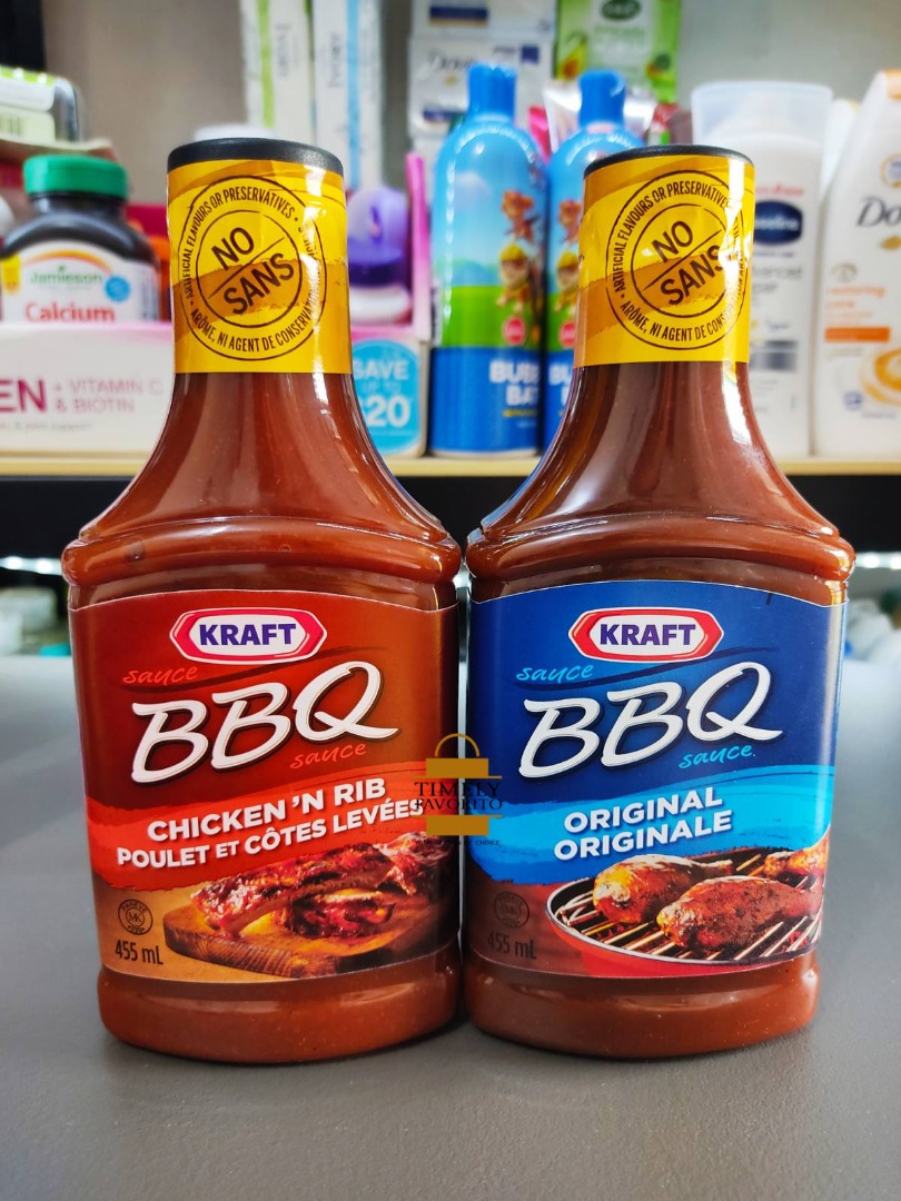 Kraft BBQ Sauce Original/Chicken and Rib 455ml, Food & Drinks, Spice ...