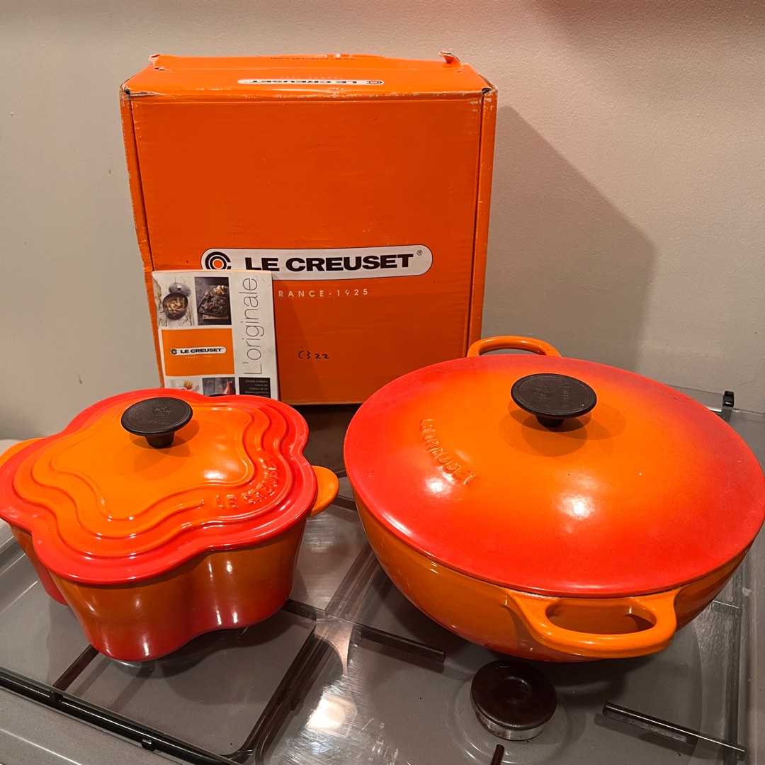 LE CREUSET set 2, Furniture & Home Living, Kitchenware & Tableware ...