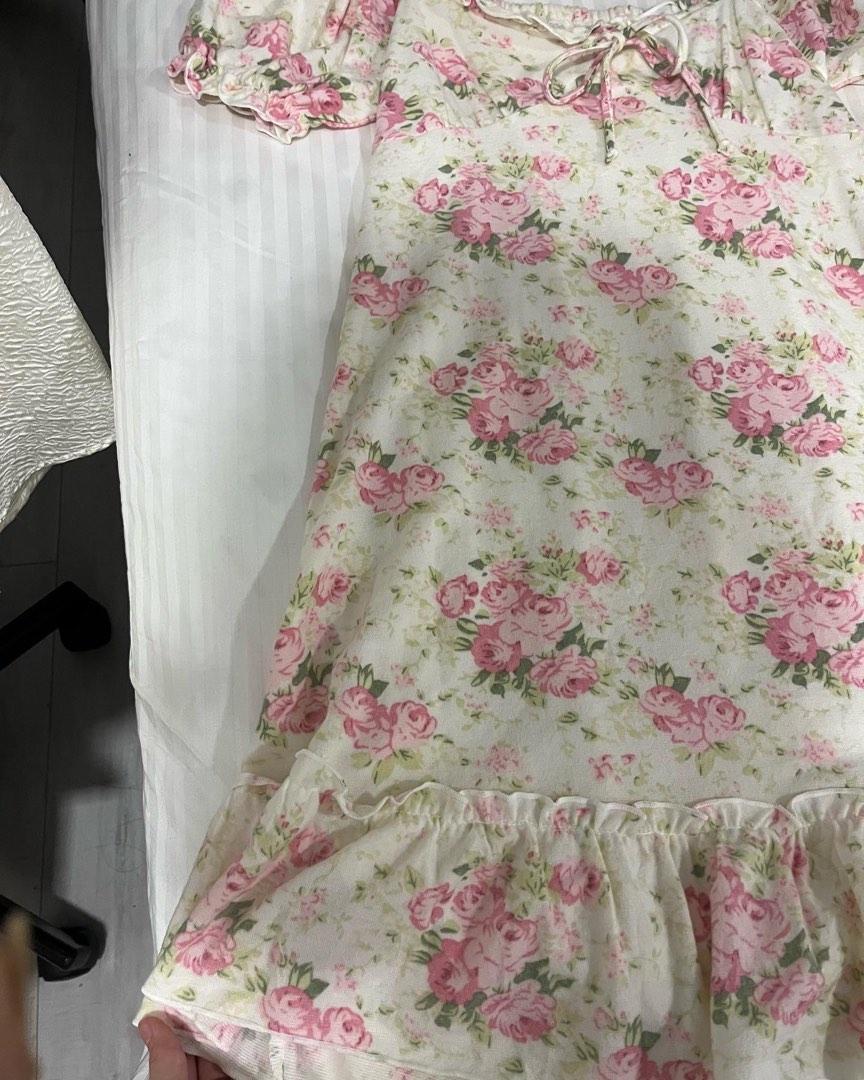 Liz Lisa coquette Cottagecore Fairycore Y2K Lolita Victorian vintage milkmaid ruched babydoll ...