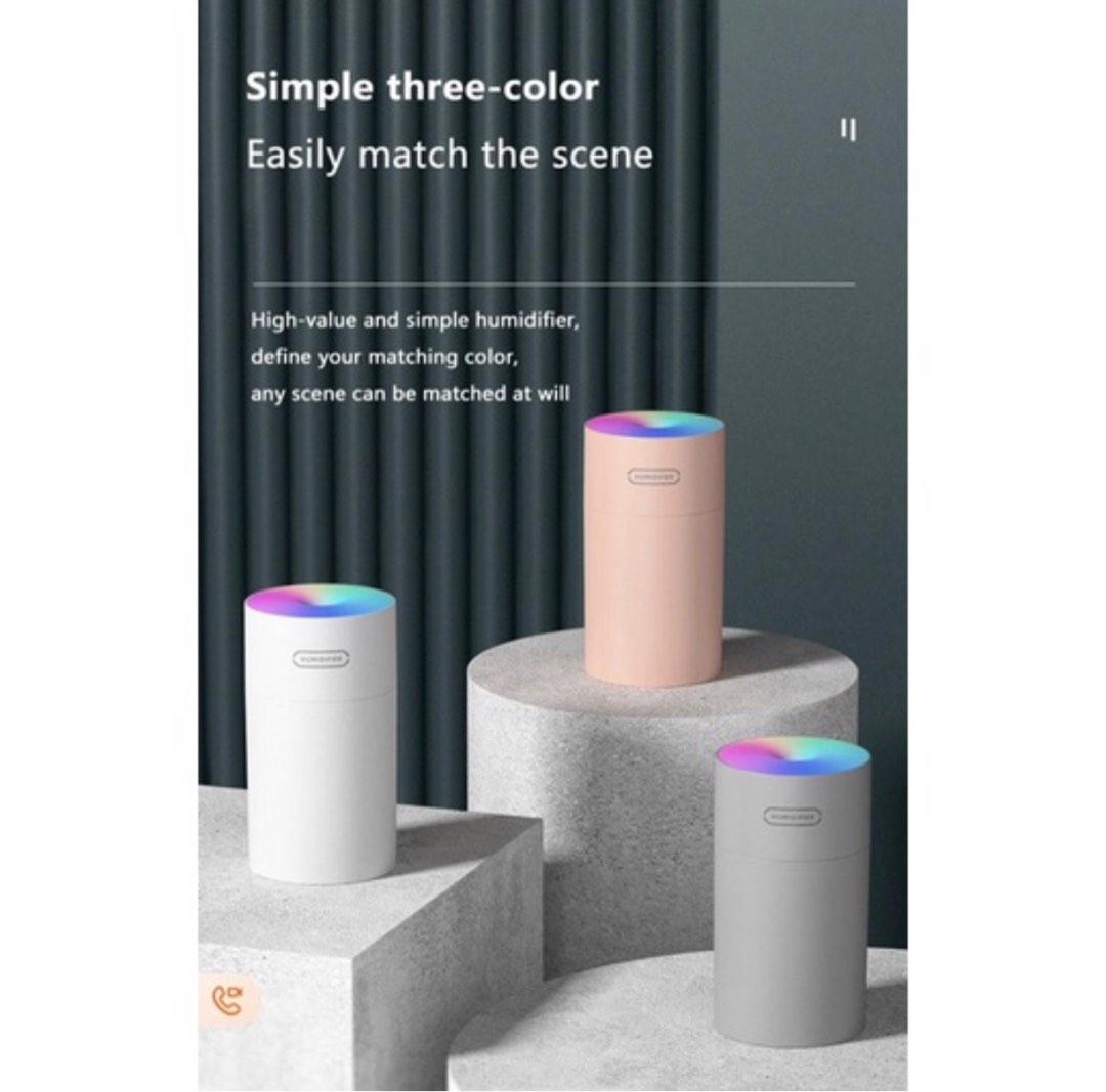 [Local Stock] Car LED Humidifier 270ml |Aroma Diffuser| USB Powered ...