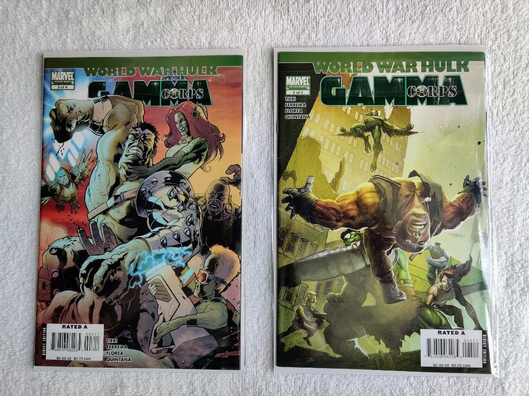 Marvel World War Hulk Gamma Corps Complete #1-4, Hobbies & Toys, Books ...