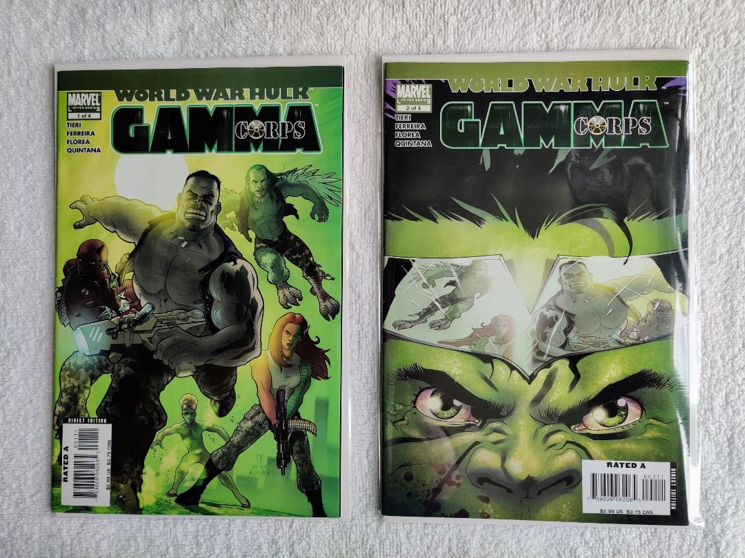 Marvel World War Hulk Gamma Corps Complete #1-4, Hobbies & Toys, Books ...