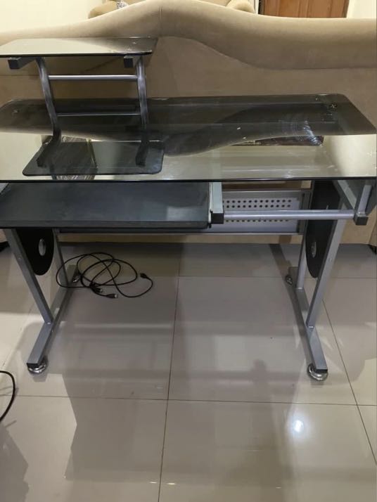 meja informa / meja kantor / meja belajar / meja kaca, Perabotan Rumah ...